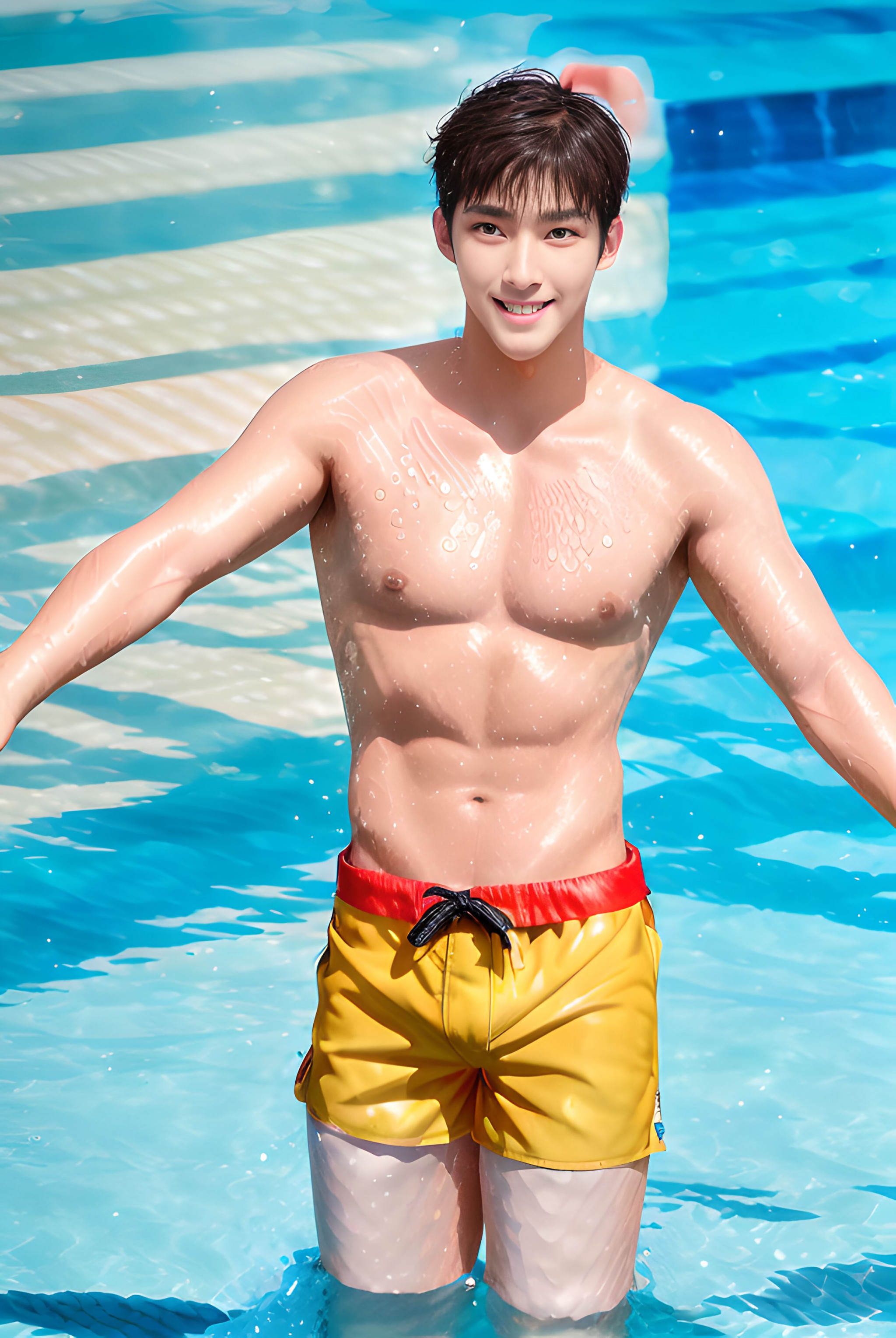 Swimming student(29 Pictures) Free - @idolai2023